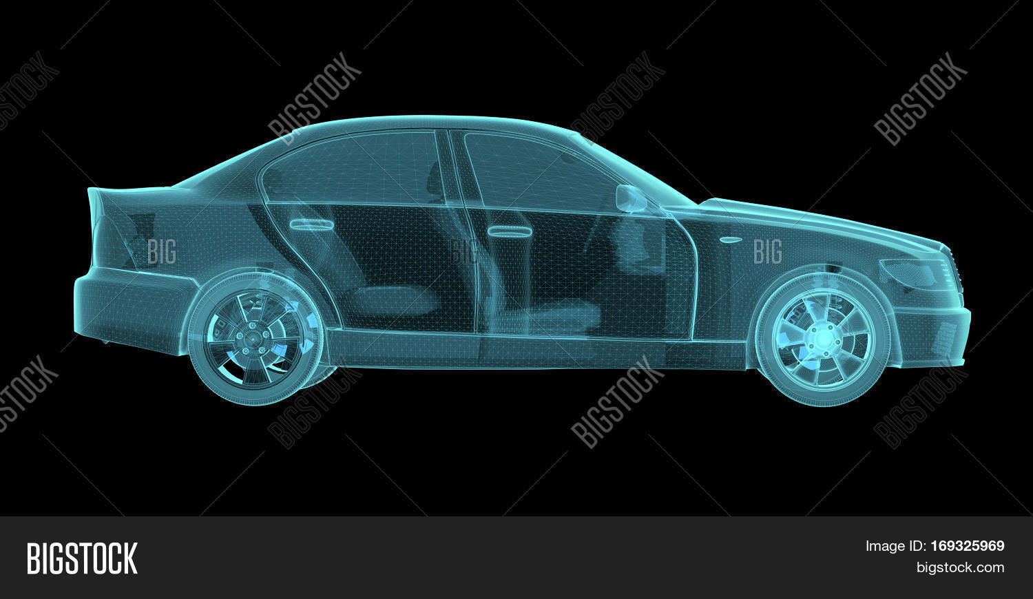 Car Hologram Wireframe Image & Photo (Free Trial) | Bigstock