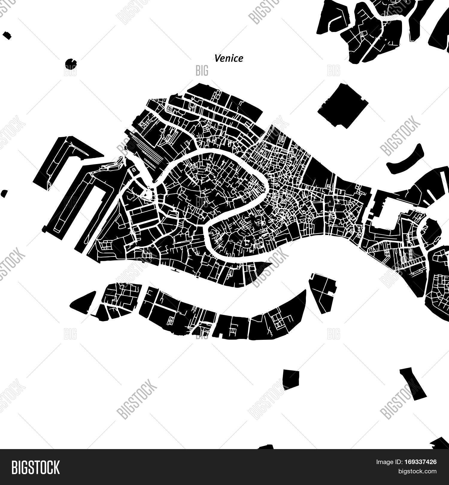 Venice Vector Map Vector & Photo (Free Trial) | Bigstock