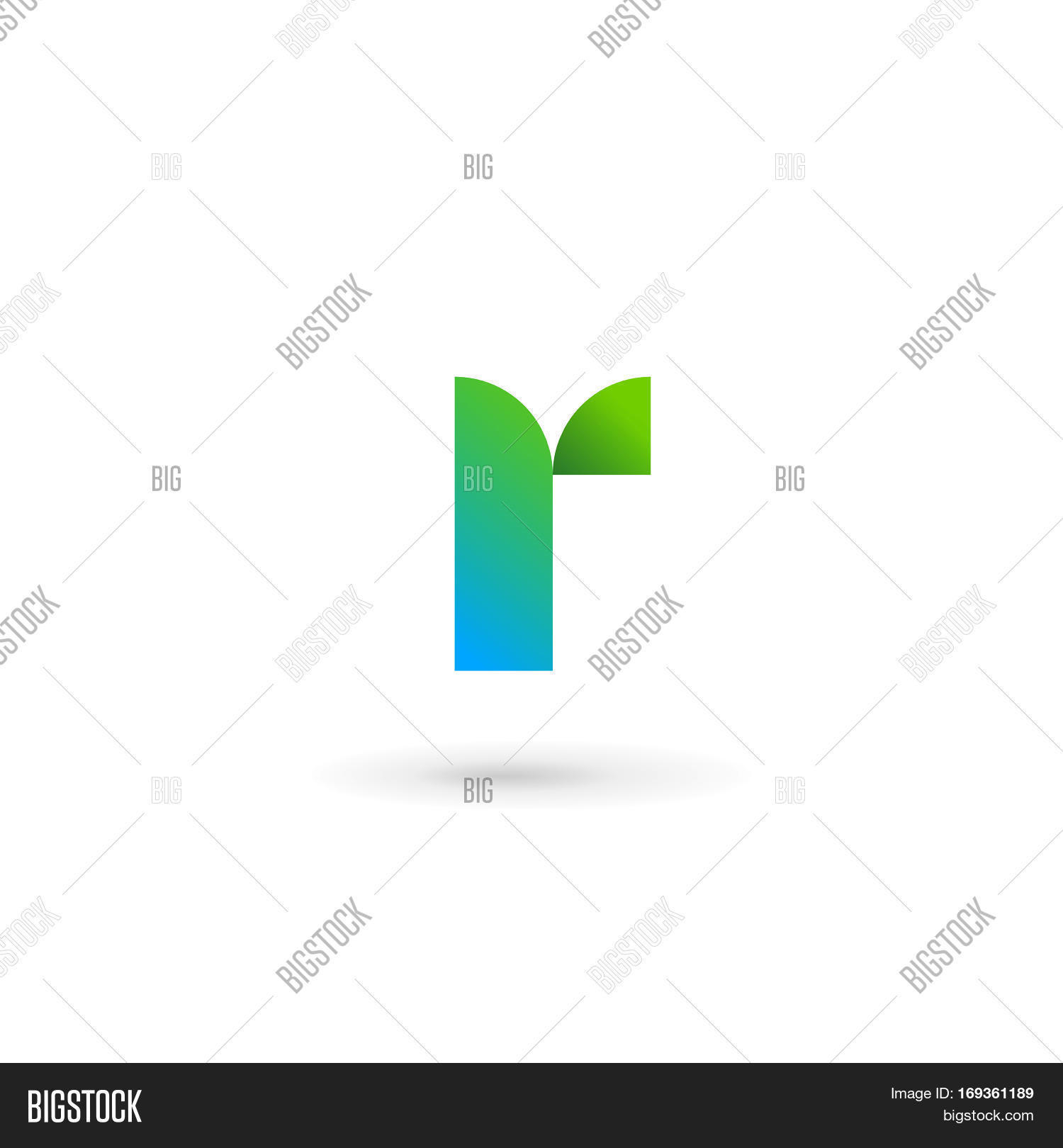 Letter R Ribbon Logo Vector & Photo (Free Trial) | Bigstock