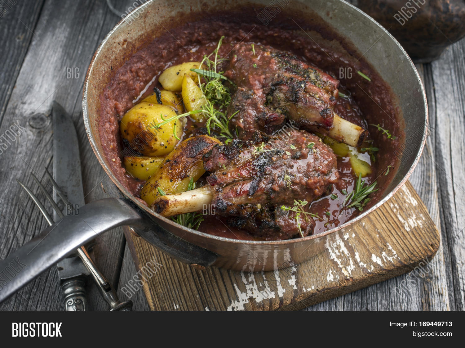 Lamb Knuckles Potatoes Image & Photo (Free Trial) | Bigstock