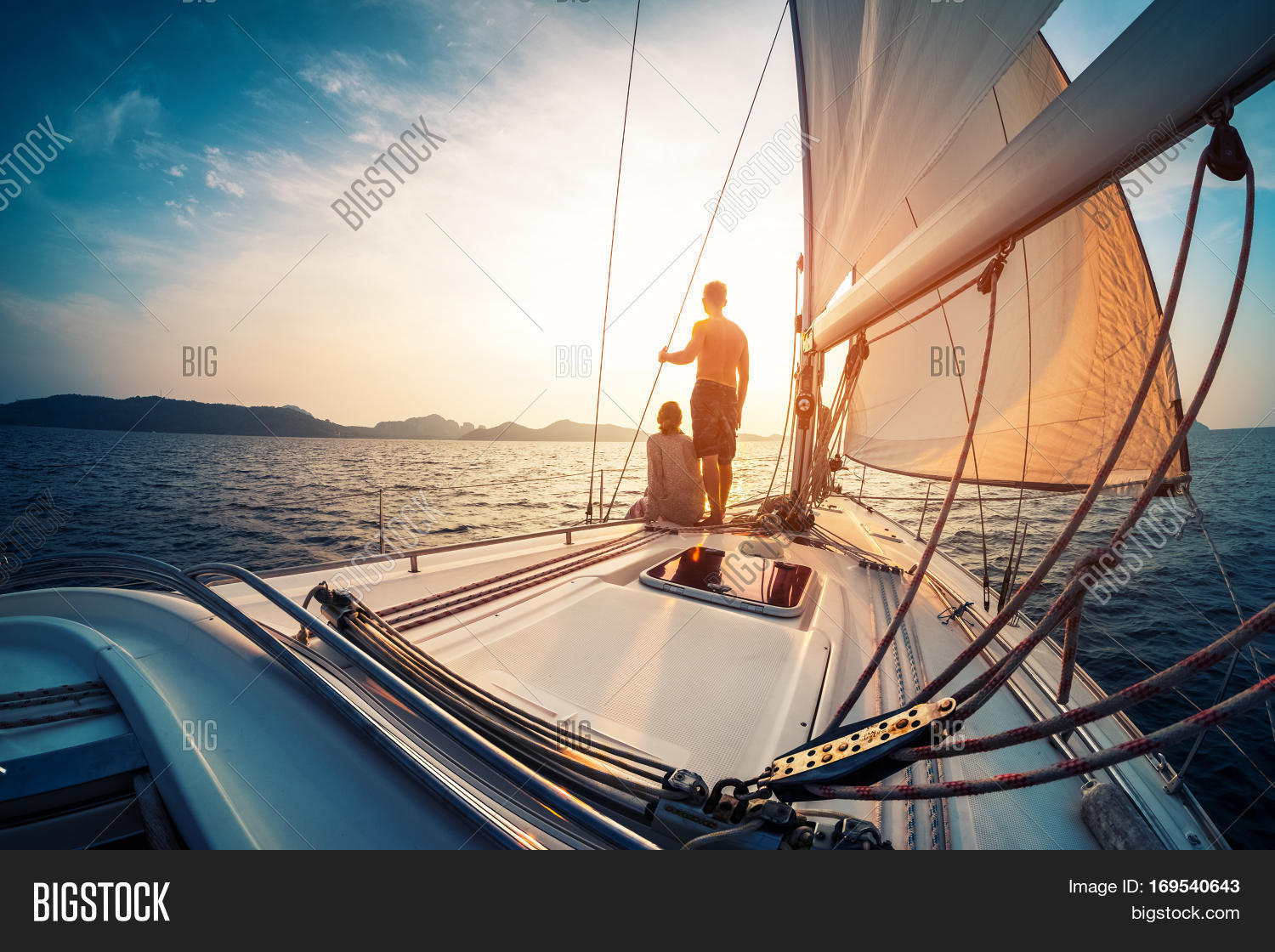 Couple Enjoying Sunset Image & Photo (Free Trial) | Bigstock