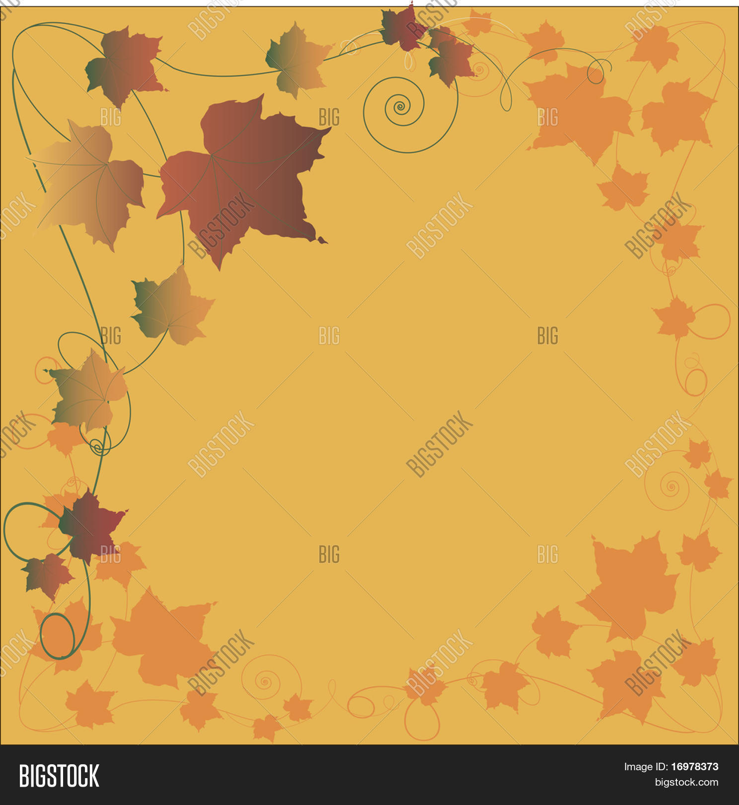 Maple Leaves Frame. Vector & Photo (Free Trial) | Bigstock