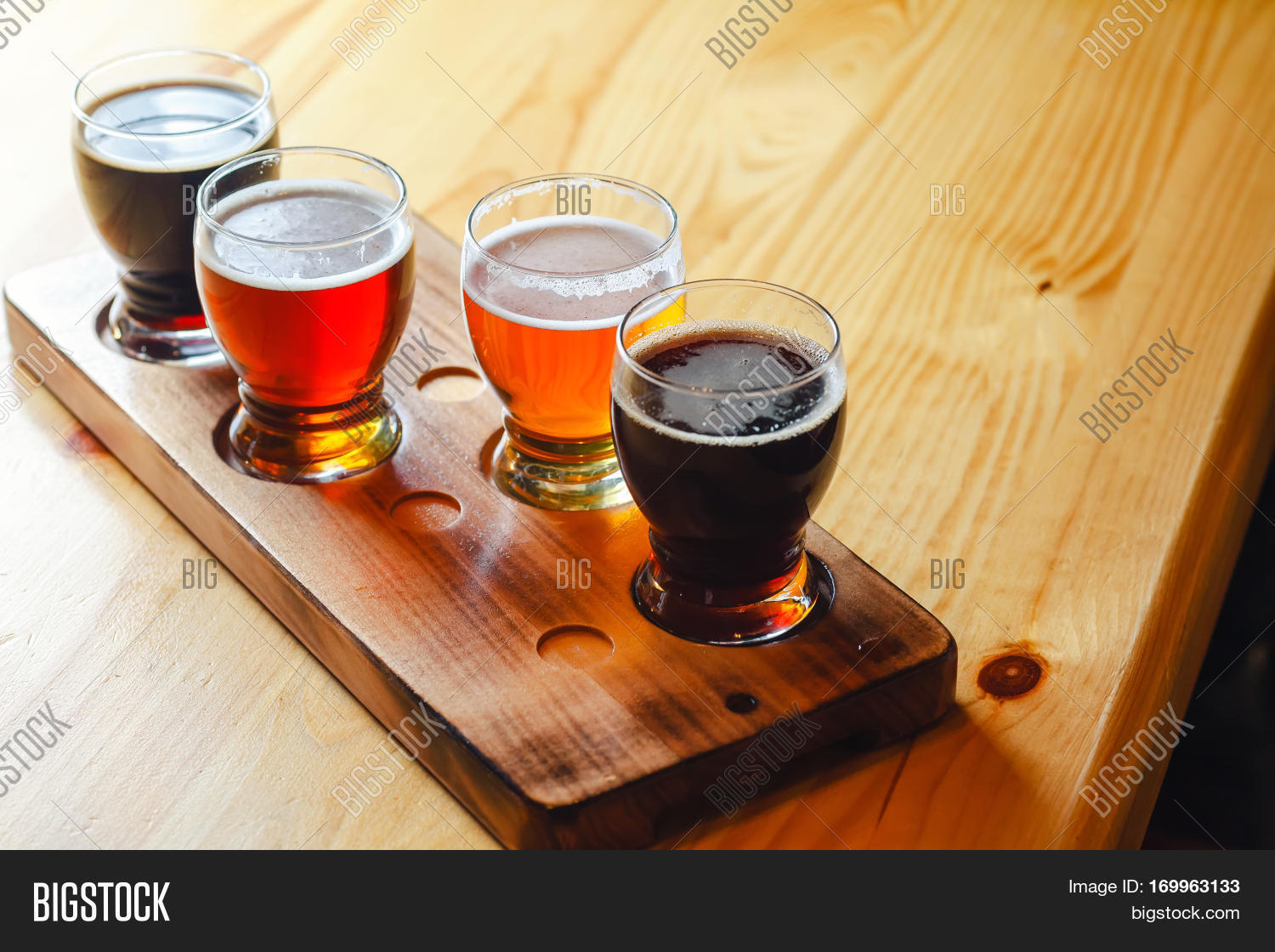 Craft Beer Flight Image & Photo (Free Trial) | Bigstock
