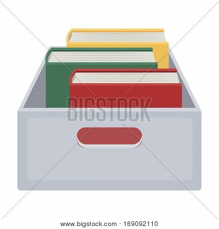 Books Box Icon Vector & Photo (Free Trial) | Bigstock