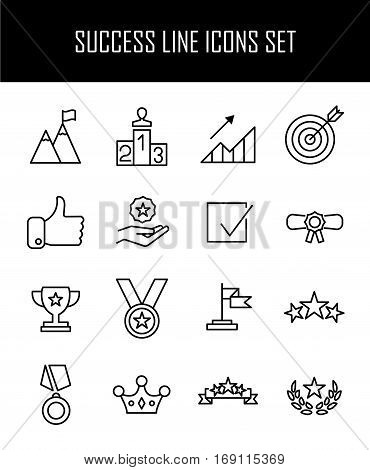 Set Success Icons Vector & Photo (Free Trial) | Bigstock