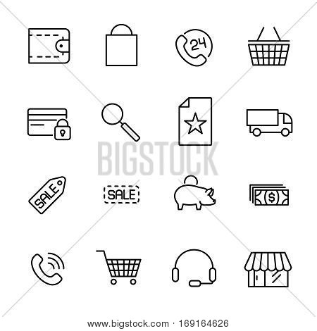 Set E-commerce Icons Vector & Photo (Free Trial) | Bigstock