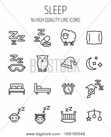 Set Sleep Icons Vector & Photo (Free Trial) | Bigstock