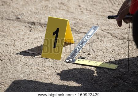 Evidence Marker Ruler Image & Photo (Free Trial) | Bigstock