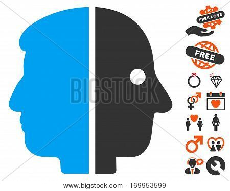 Dual Face Pictograph Vector & Photo (Free Trial) | Bigstock