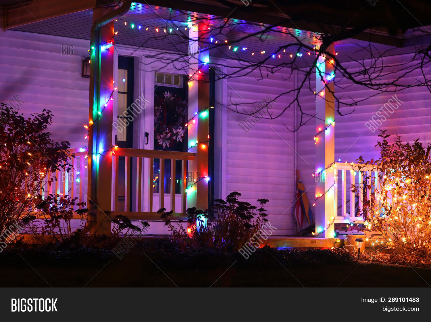 Night Scene Porch Image & Photo (Free Trial) | Bigstock