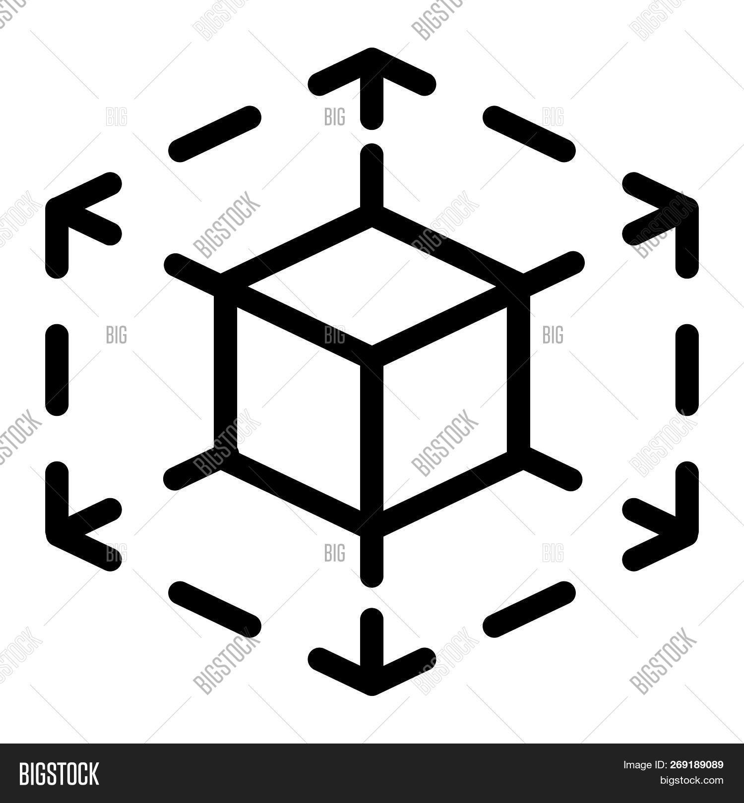 Cube Space Icon. Image & Photo (Free Trial) | Bigstock