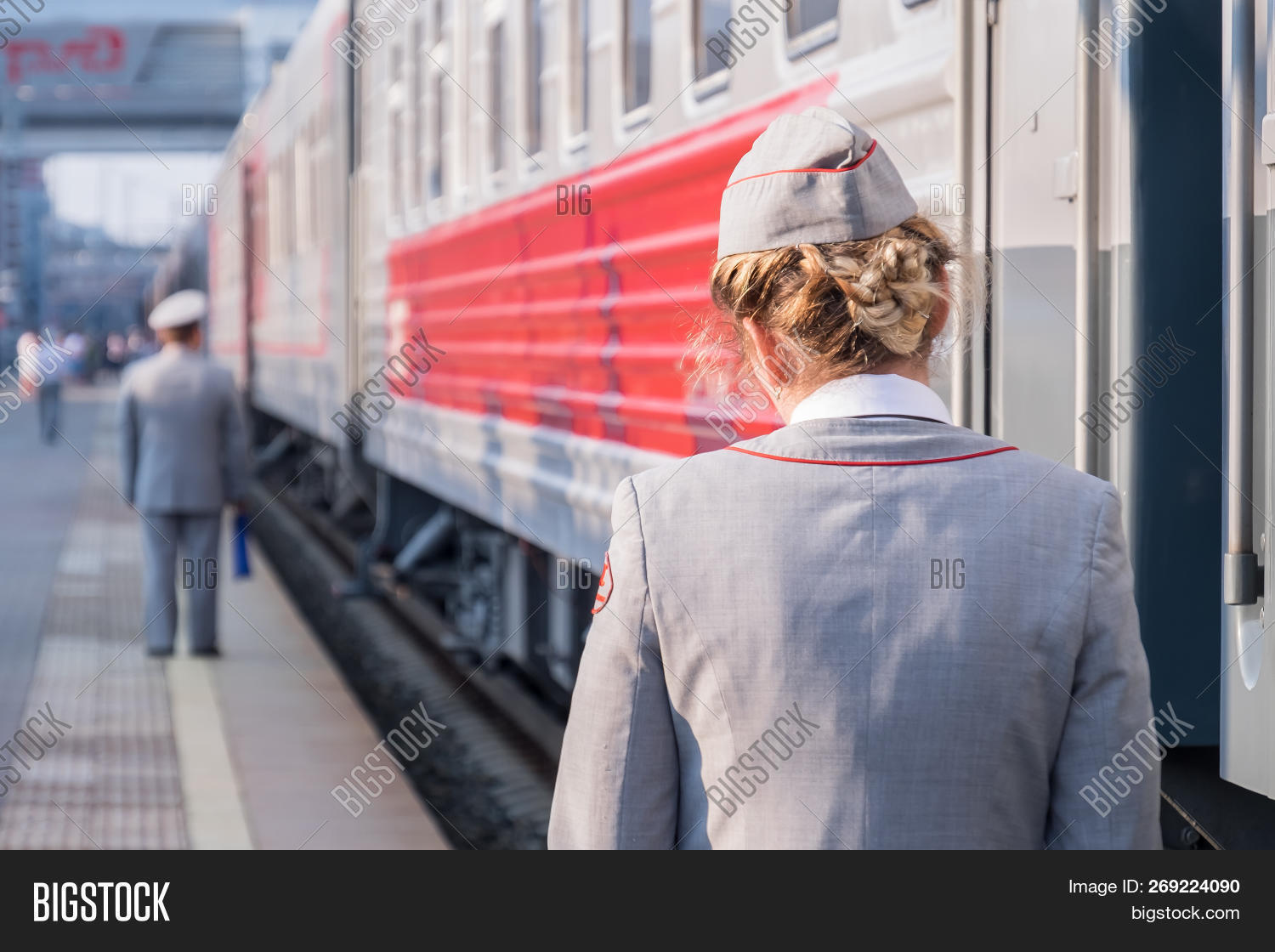 Service Woman Railway Image & Photo (Free Trial) | Bigstock