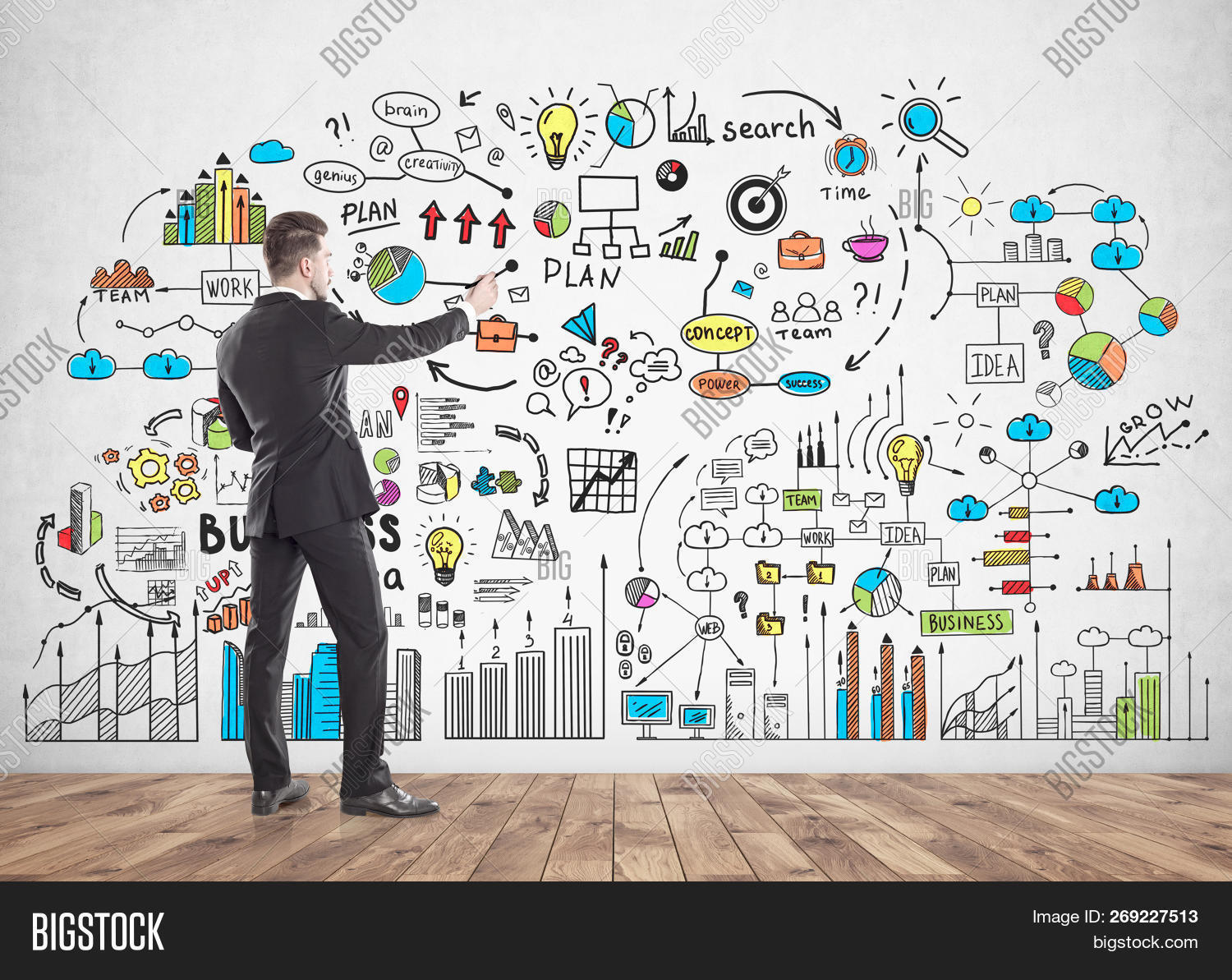 Businessman Drawing Image & Photo (Free Trial) | Bigstock