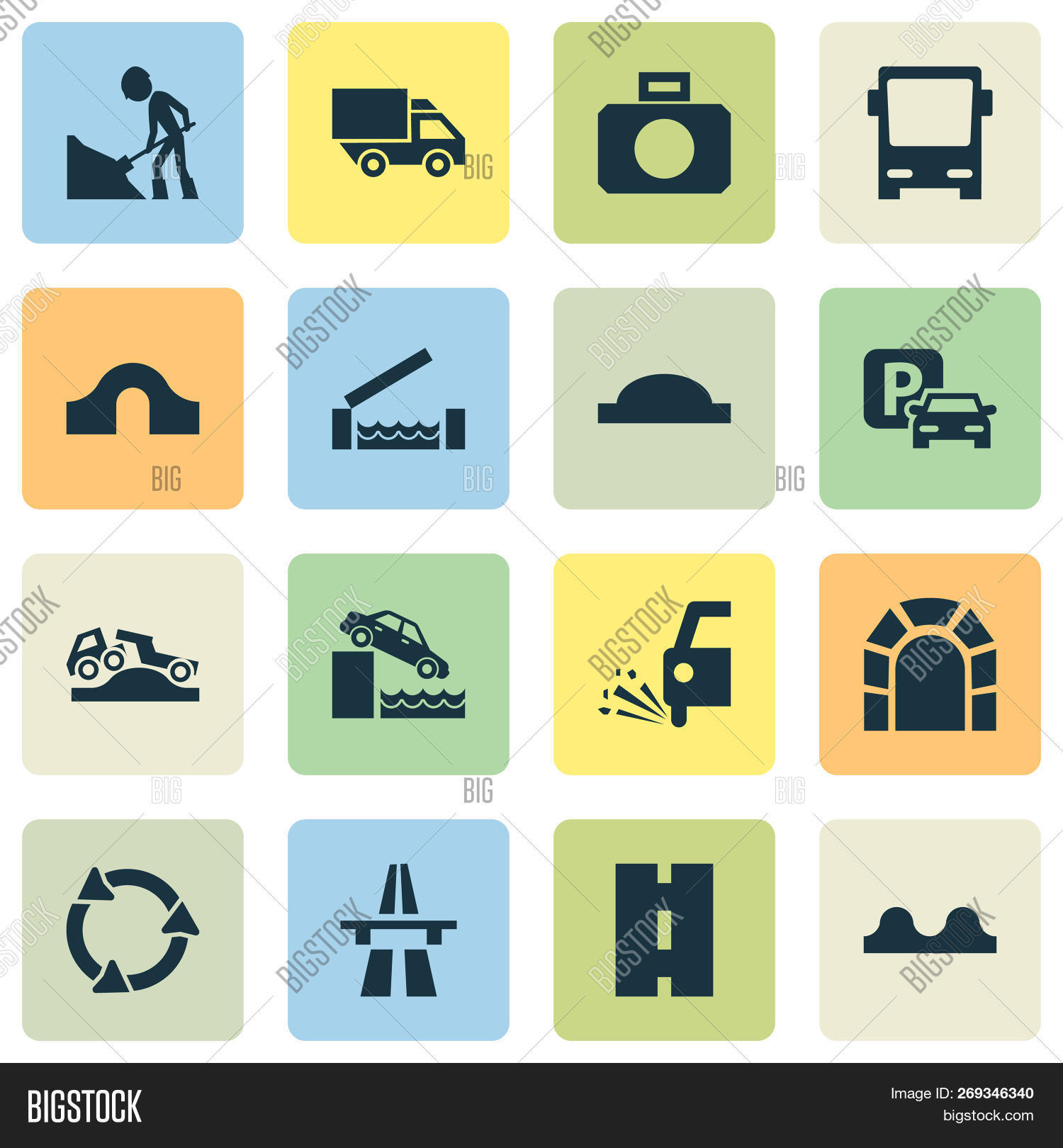 Transport Icons Set Image & Photo (Free Trial) | Bigstock