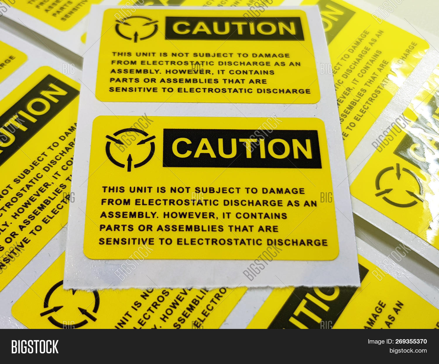 Yellow Caution Label, Image & Photo (Free Trial) | Bigstock