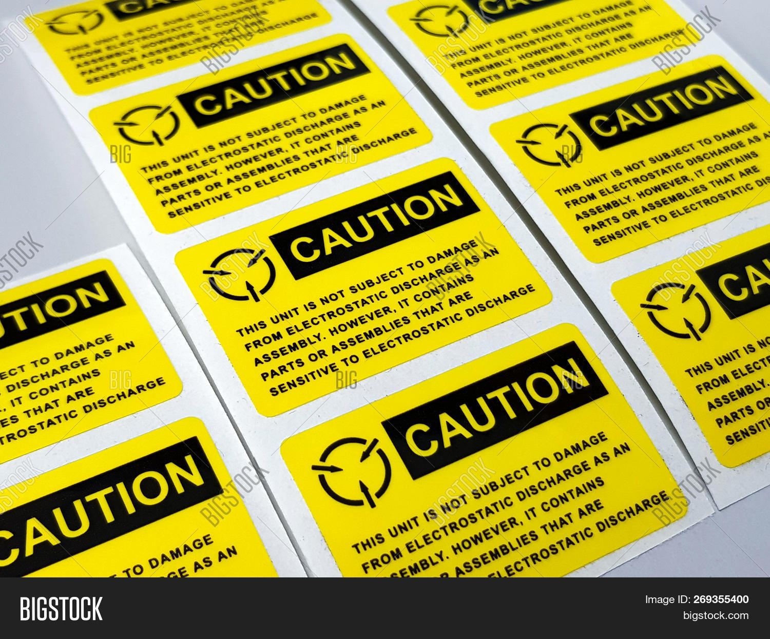 Yellow Caution Label, Image & Photo (Free Trial) | Bigstock