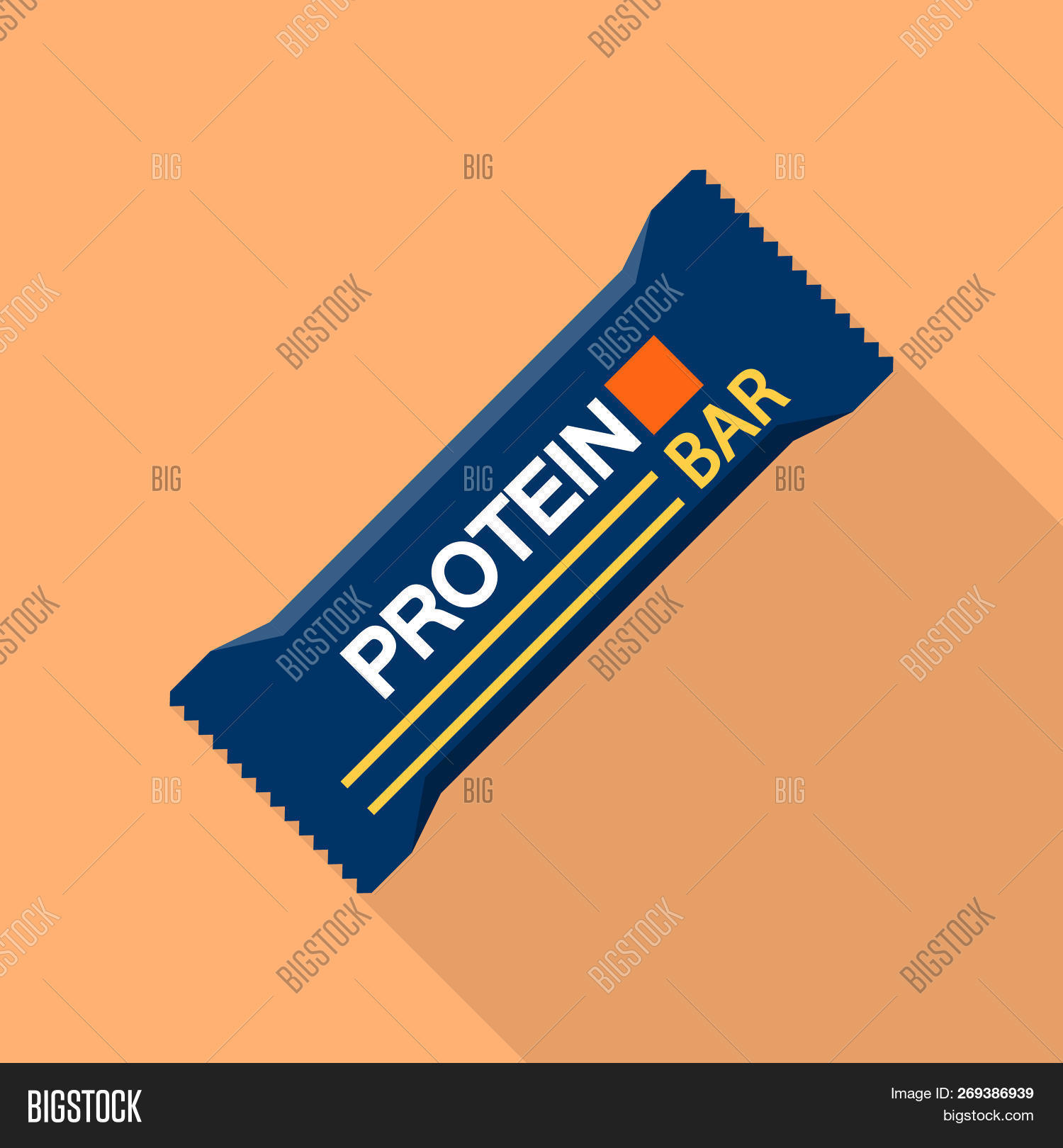 Blue Protein Bar Icon Image & Photo (Free Trial) | Bigstock