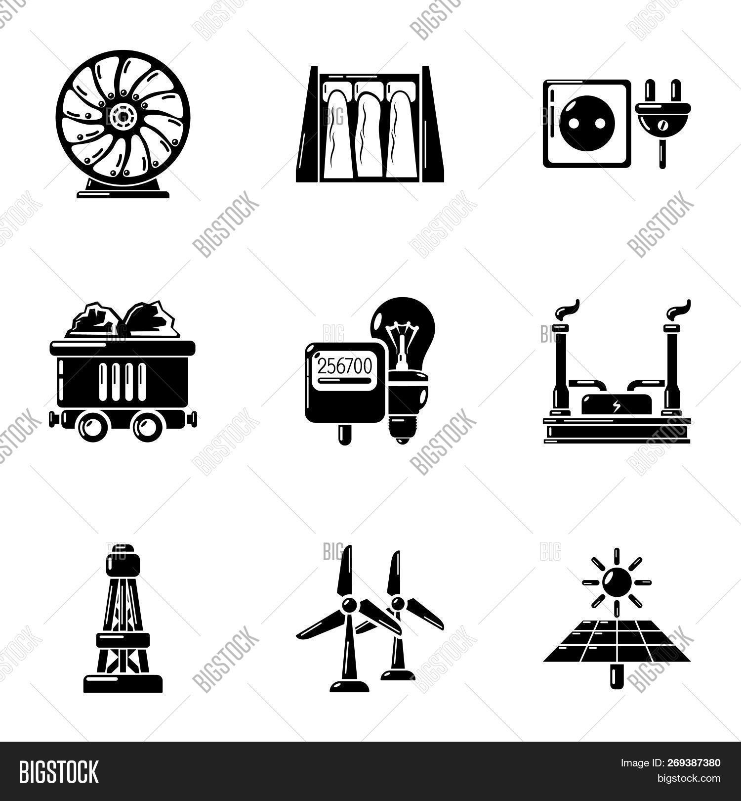 Power State Icons Set Image & Photo (Free Trial) | Bigstock