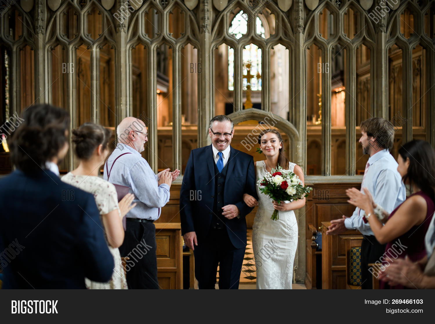 Father Bride Walking Image & Photo (Free Trial) | Bigstock