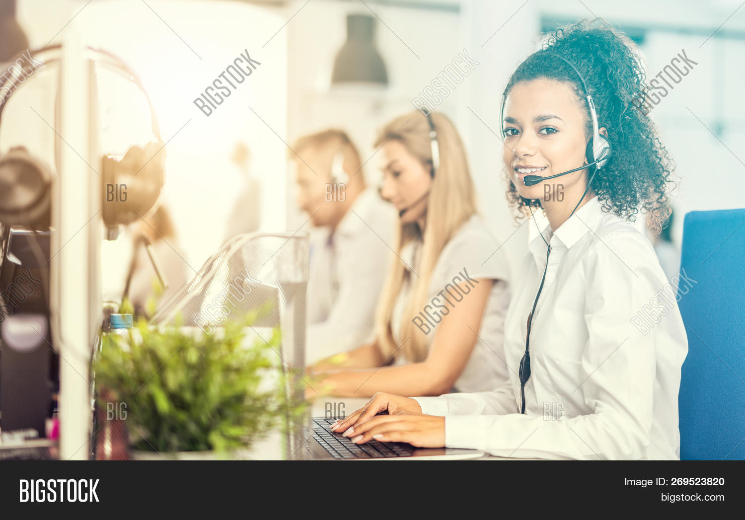 Call Center Worker Image & Photo (Free Trial) | Bigstock