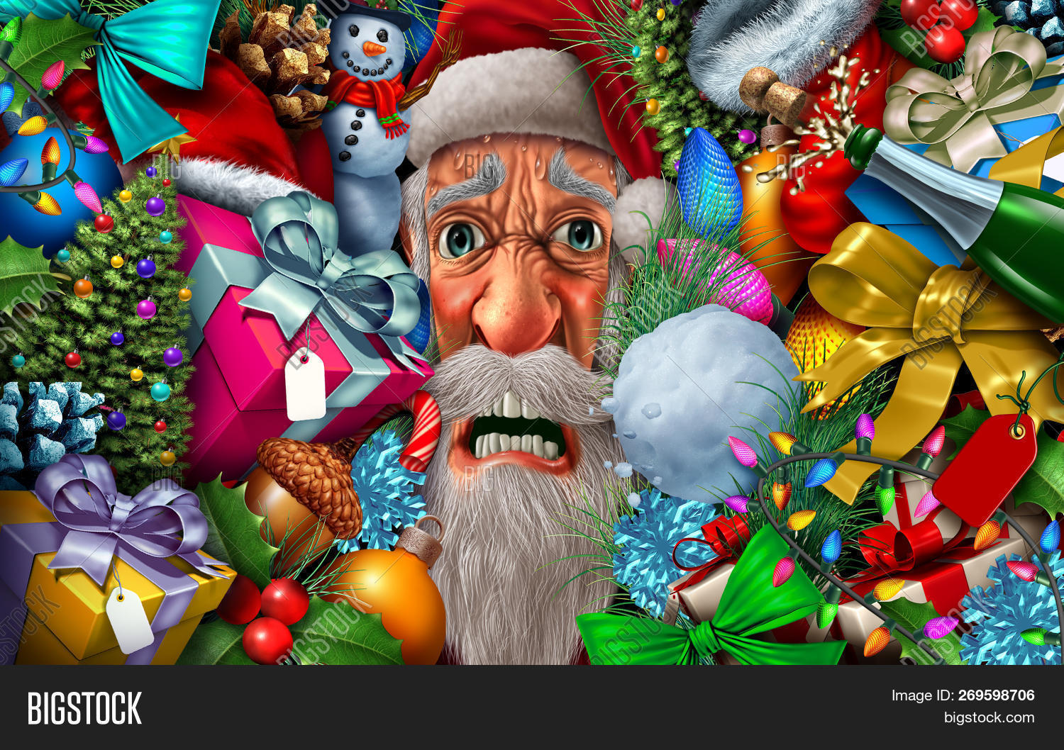 Frustrated Santa Claus Image & Photo (Free Trial) | Bigstock