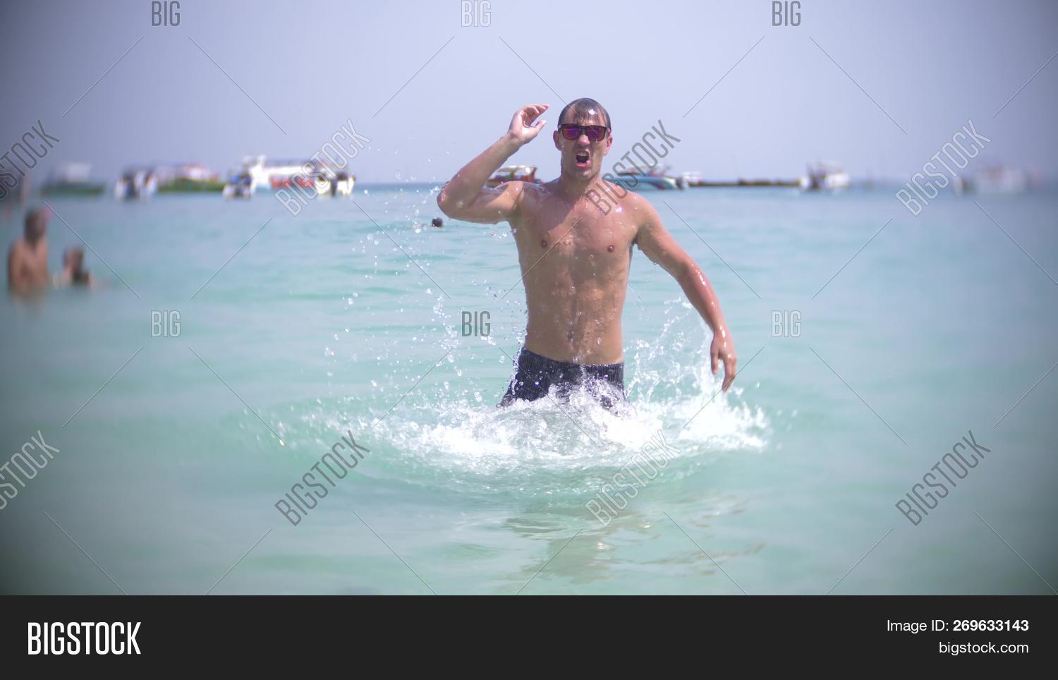 Young Man Dives Into Image & Photo (Free Trial) | Bigstock