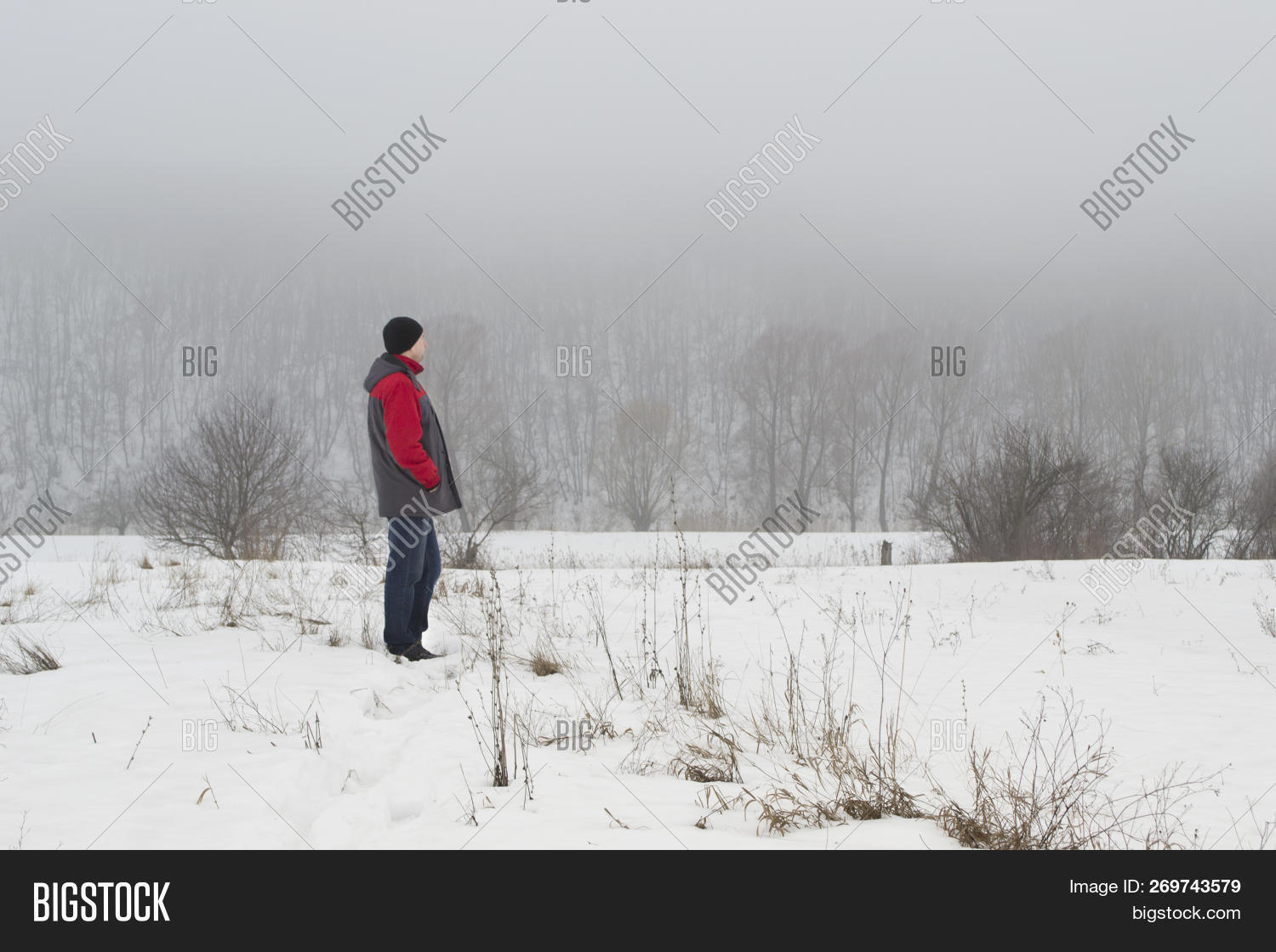 Man Standing Along Image & Photo (Free Trial) | Bigstock