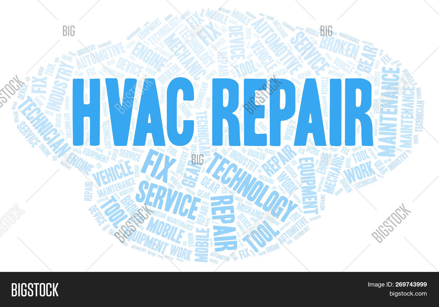 Hvac Repair Word Cloud Image & Photo (Free Trial) | Bigstock
