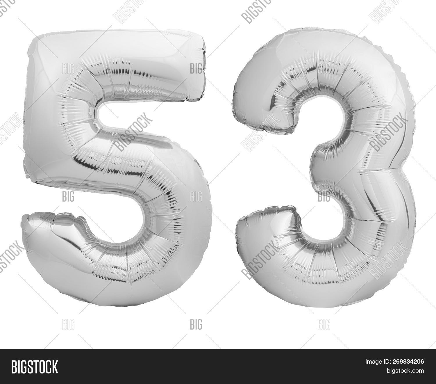 Silver Number 53 Fifty Image & Photo (Free Trial) | Bigstock