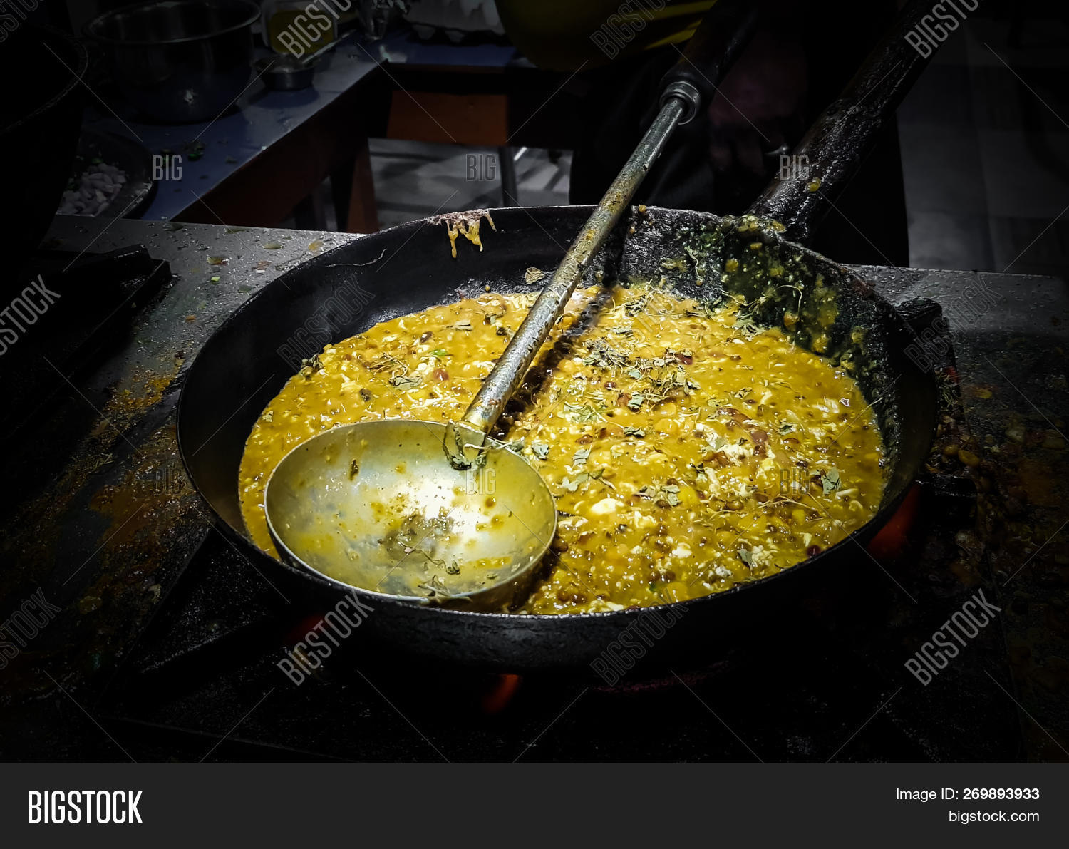 Chef Cooking Tadka Fry Image & Photo (Free Trial) | Bigstock