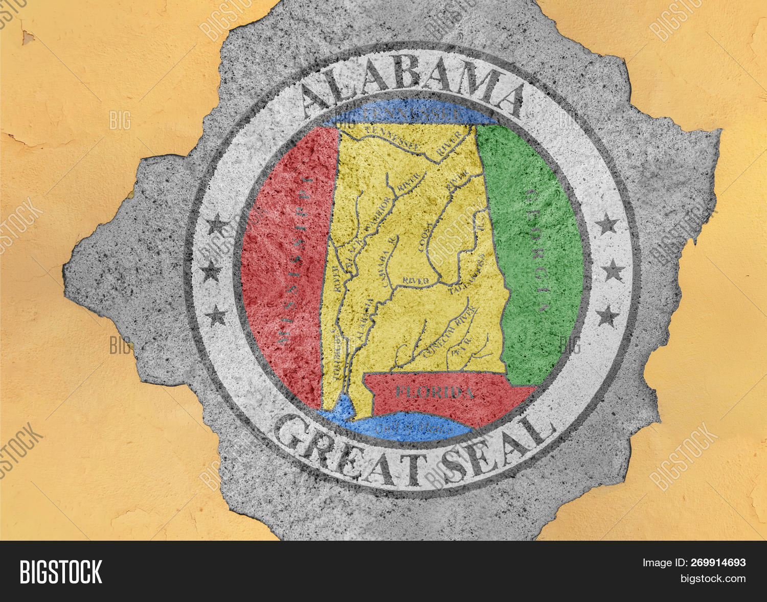 Us State Alabama Seal Image & Photo (Free Trial) | Bigstock