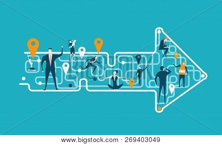 Arrow Made Map Lines Image & Photo (Free Trial) | Bigstock