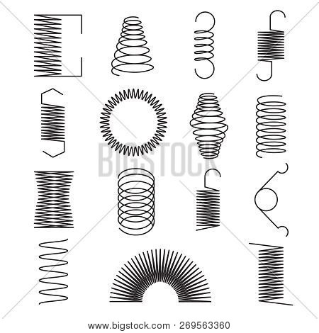 Metal Spring Icons. Vector & Photo (Free Trial) | Bigstock