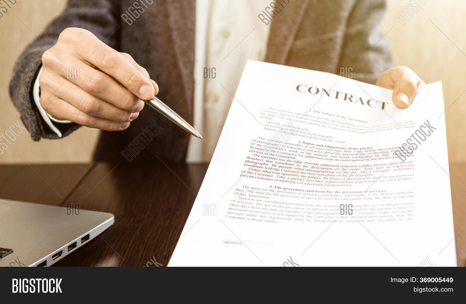 Businessman Handing Image & Photo (Free Trial) | Bigstock