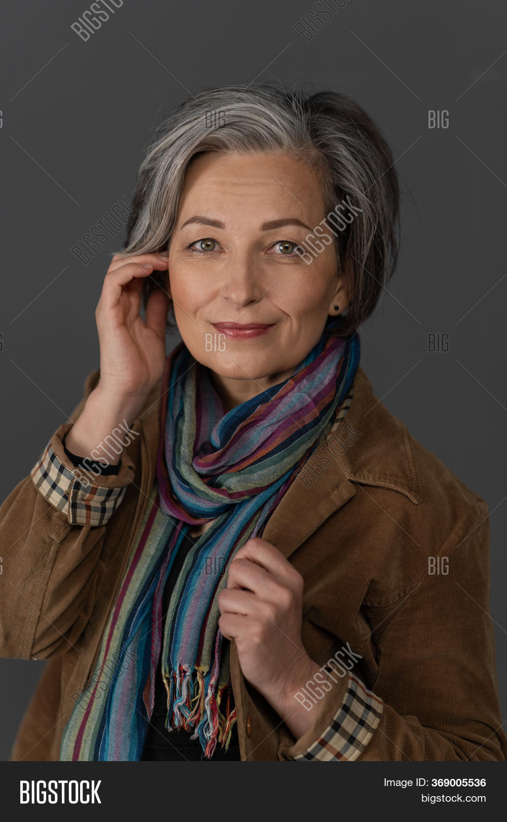 Stylish Graying Woman Image & Photo (Free Trial) | Bigstock
