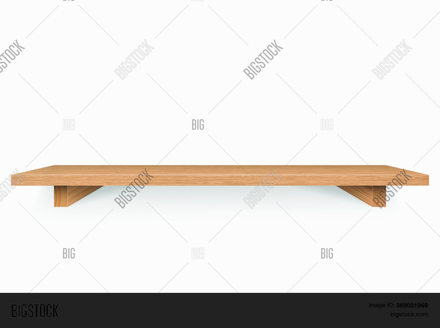 Wooden Shelf Vector & Photo (Free Trial) | Bigstock