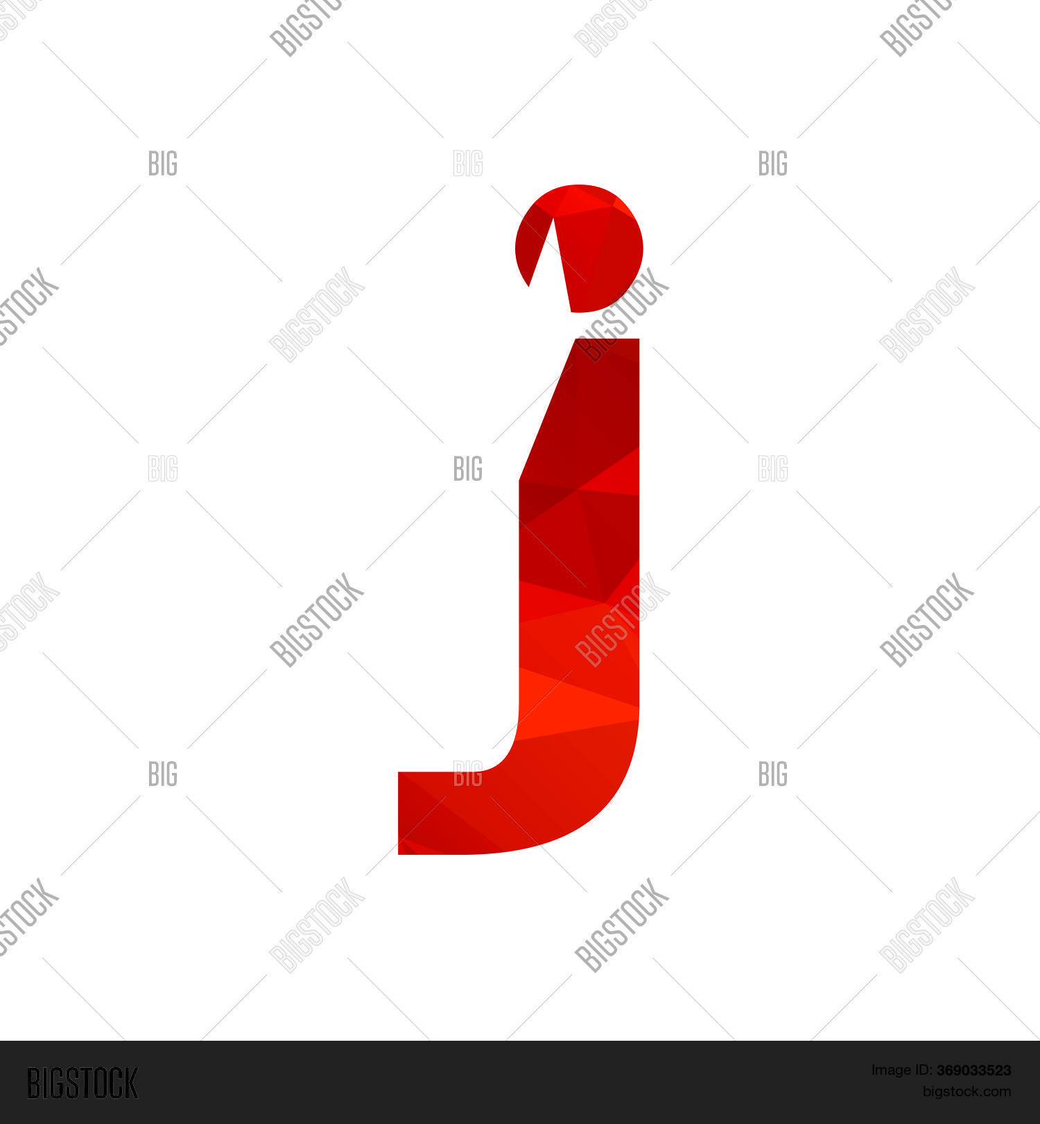 J Initials Red Vector & Photo (Free Trial) | Bigstock