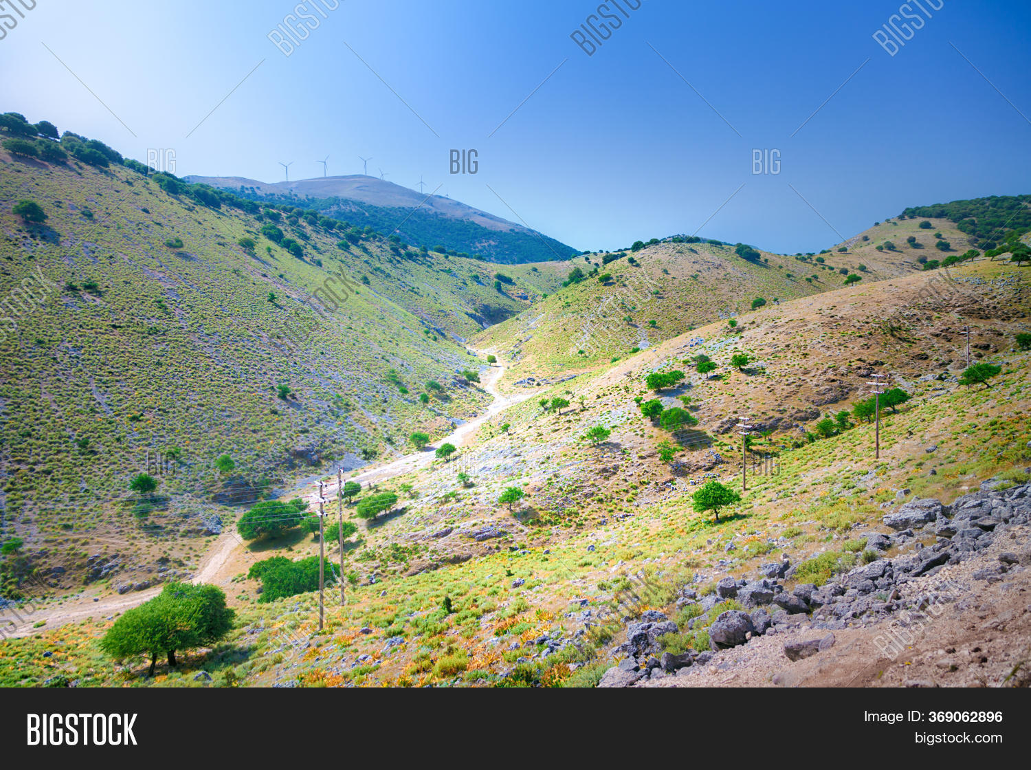 Landscape Greek Hills Image & Photo (Free Trial) | Bigstock