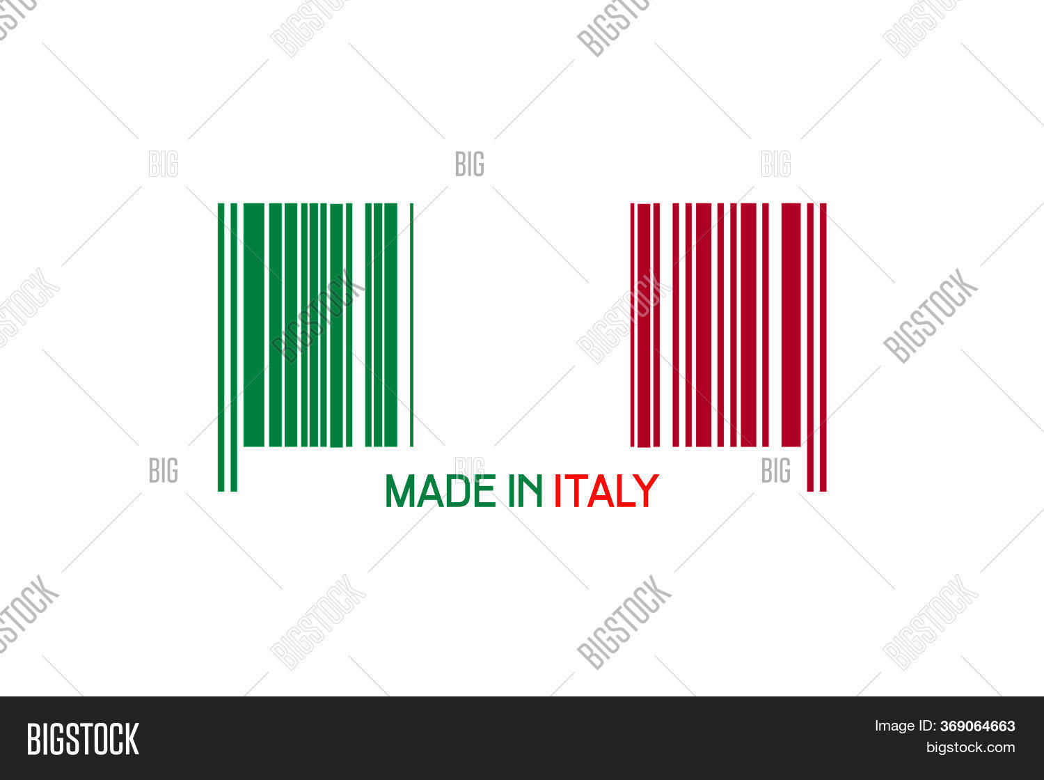 Made Italy. Barcode Image & Photo (Free Trial) | Bigstock
