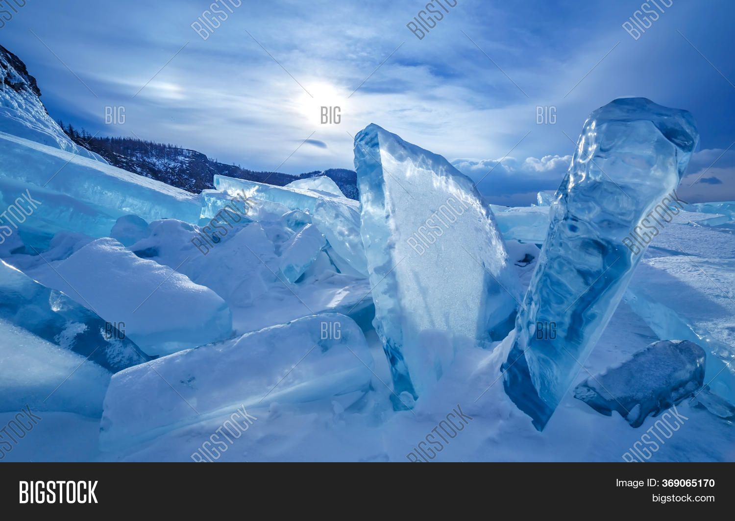 Blocks Broken Blue Ice Image & Photo (Free Trial) | Bigstock