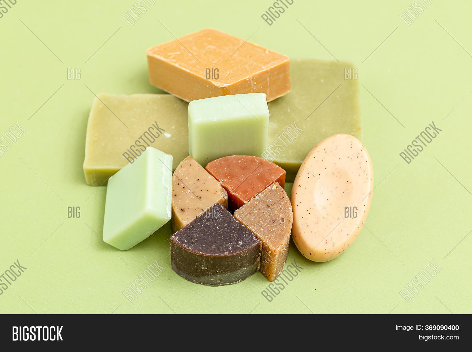 Natural Soap On Green Image & Photo (Free Trial) | Bigstock