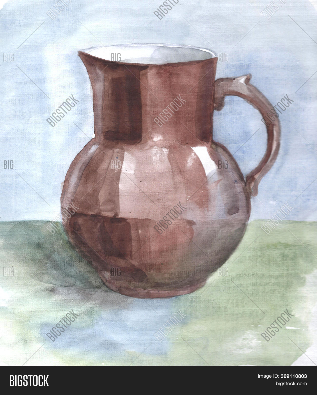 Brown Jug Isolated Image & Photo (Free Trial) | Bigstock