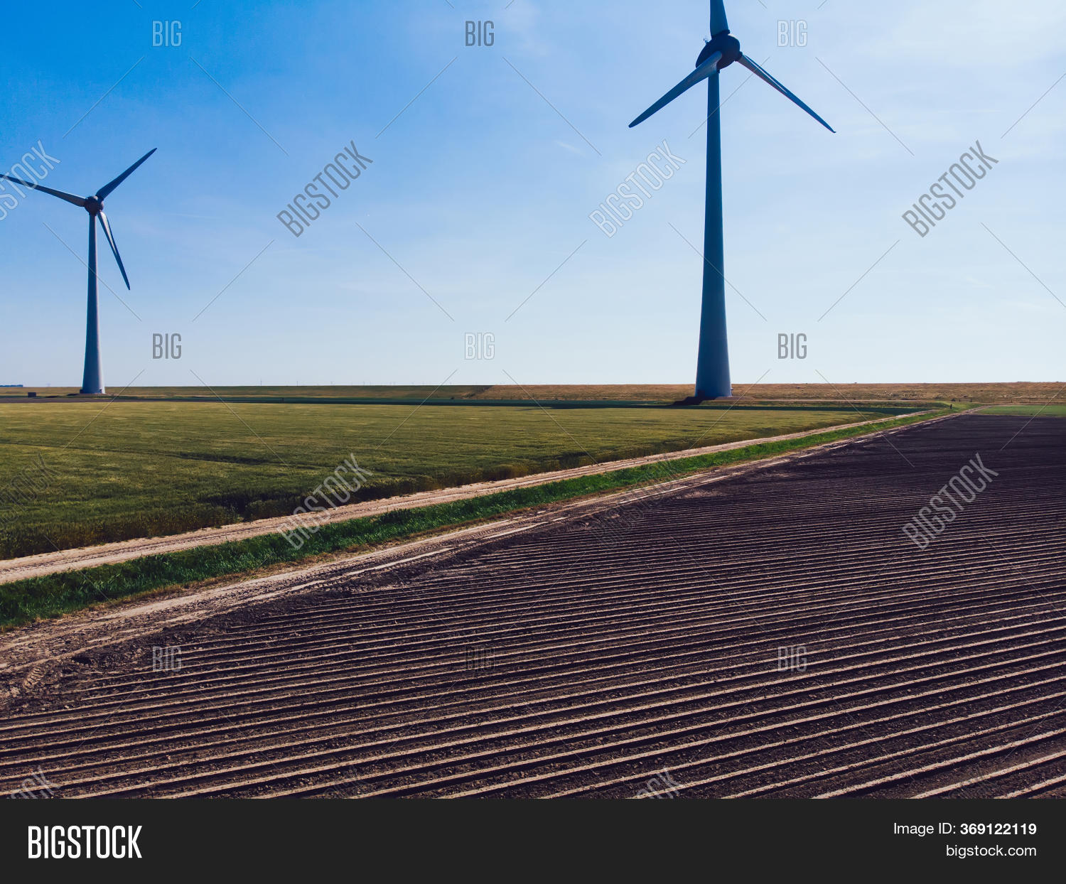 Modern Windmills On Image & Photo (Free Trial) | Bigstock