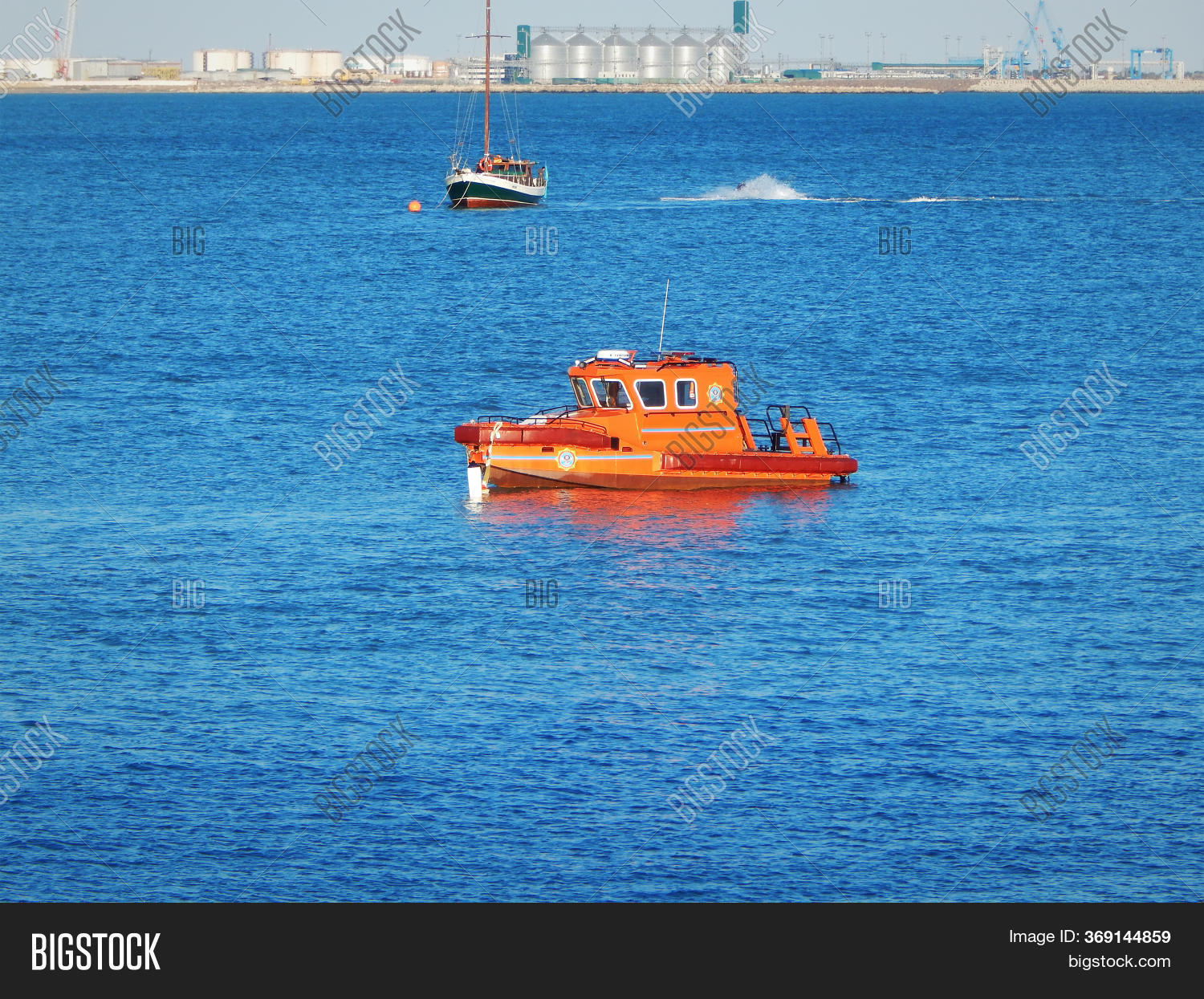 Orange Lifeguard Boat Image & Photo (Free Trial) | Bigstock