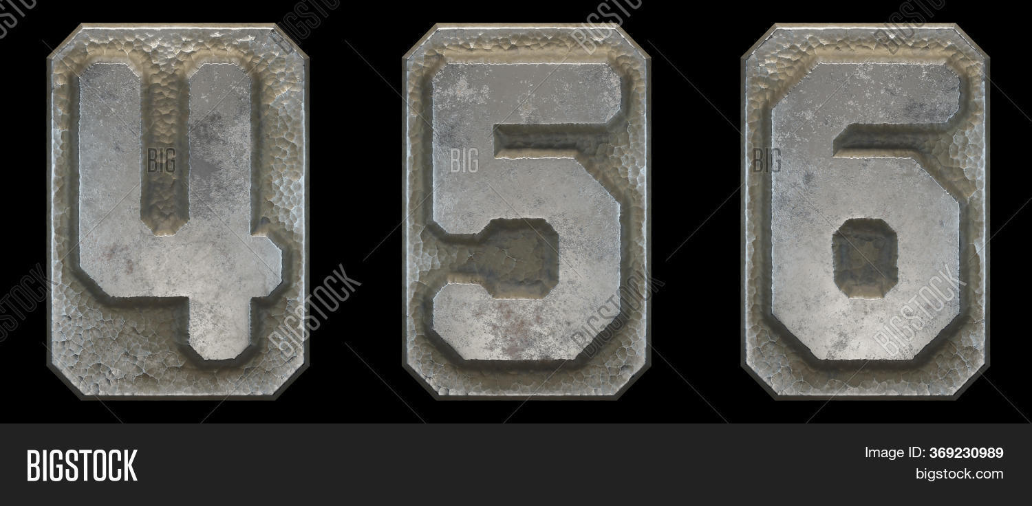 Set Numbers 4, 5, 6 Image & Photo (Free Trial) | Bigstock