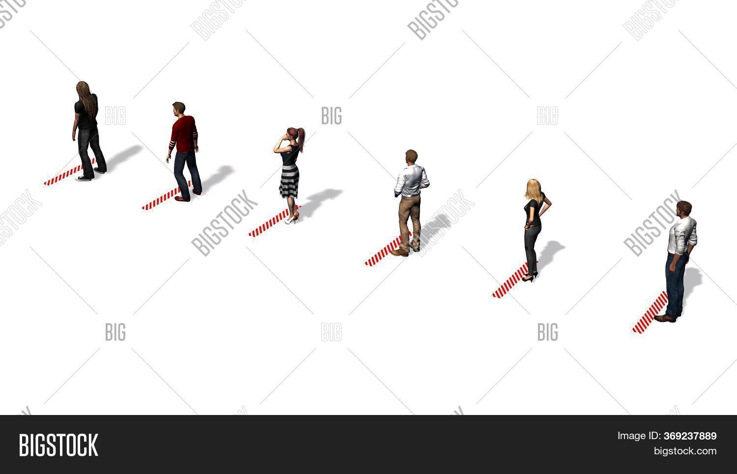 Keep Distance - People Image & Photo (Free Trial) | Bigstock