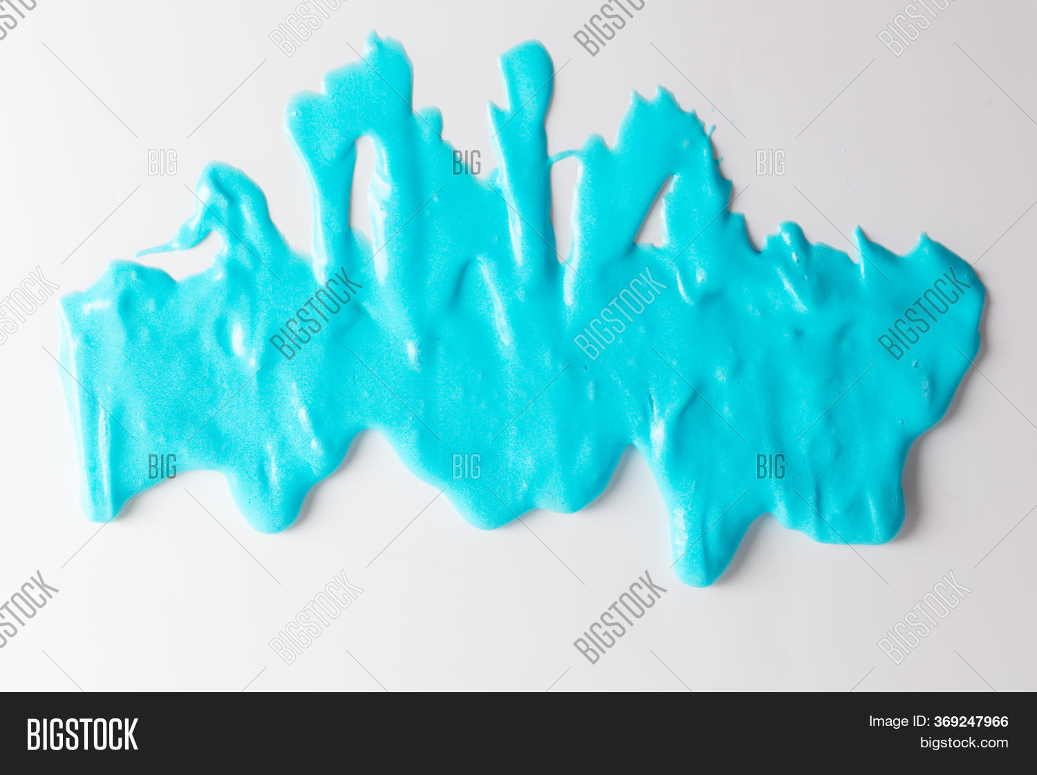 Blue Slime Isolated On Image & Photo (Free Trial) | Bigstock