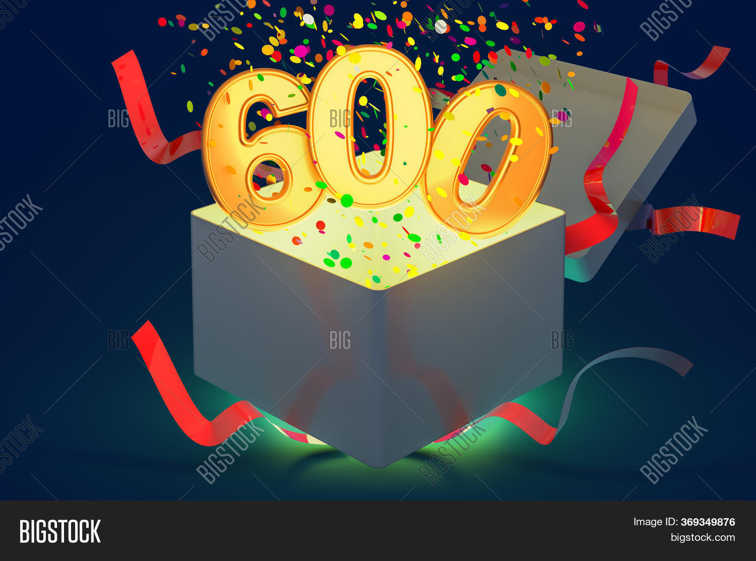 Number 600 Inside Gift Image & Photo (Free Trial) | Bigstock