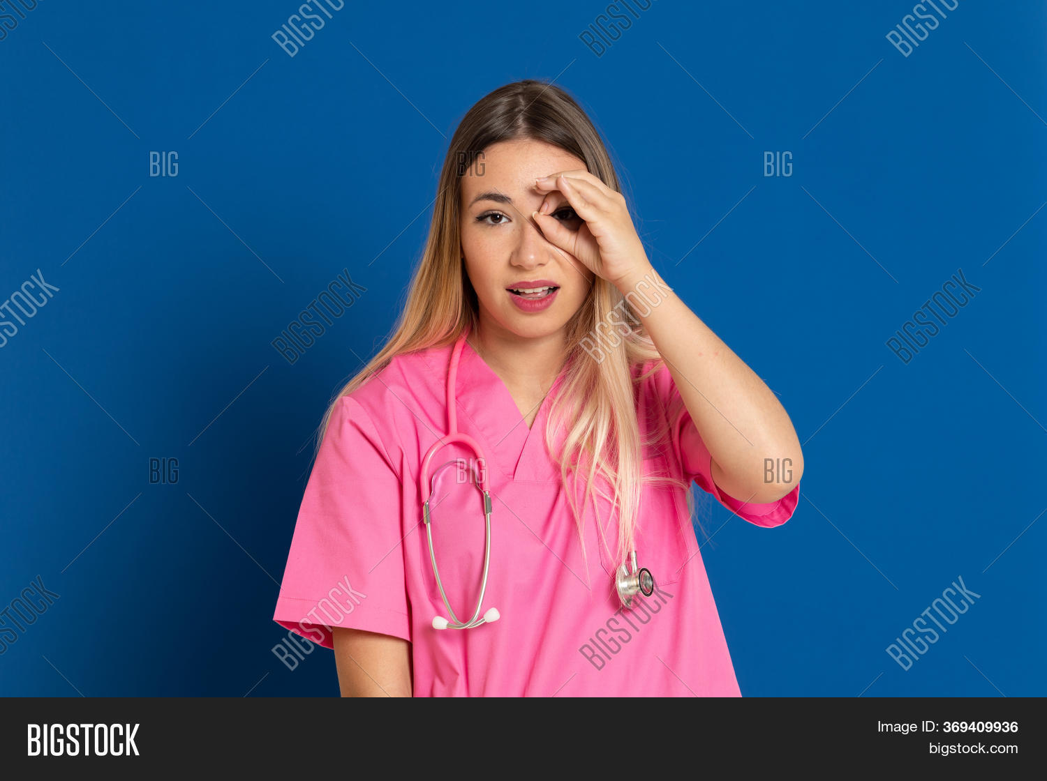 Blonde Doctor Pink Image & Photo (Free Trial) | Bigstock