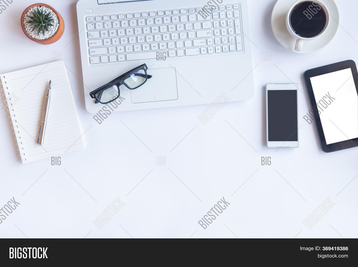 Imagen y foto Top View Desk (prueba gratis) | Bigstock